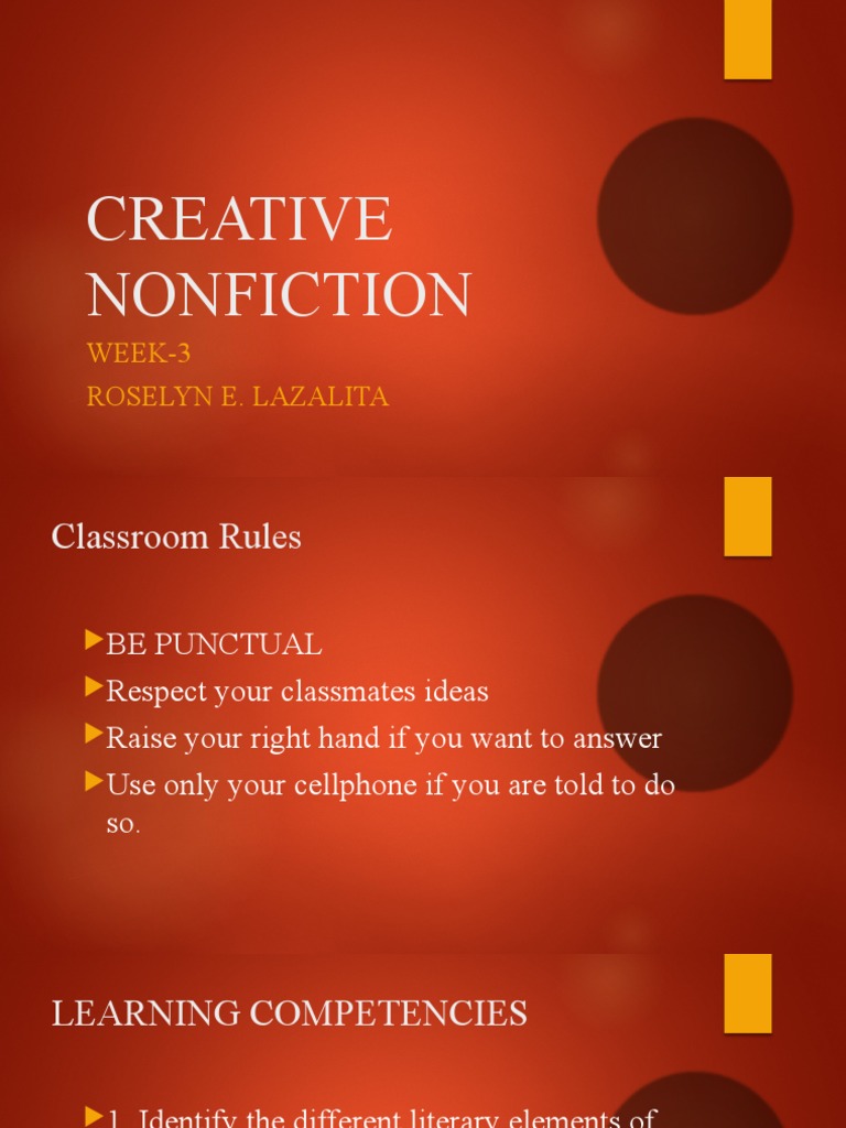 CNF-week3 - Literary Elements Part2 | PDF | Little Red Riding Hood | Metre (Poetry)