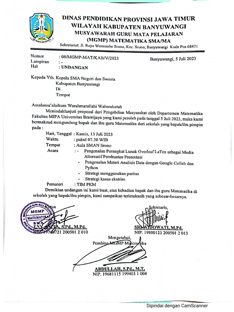 Data Peserta Kegiatan PKM UB 2023 | PDF