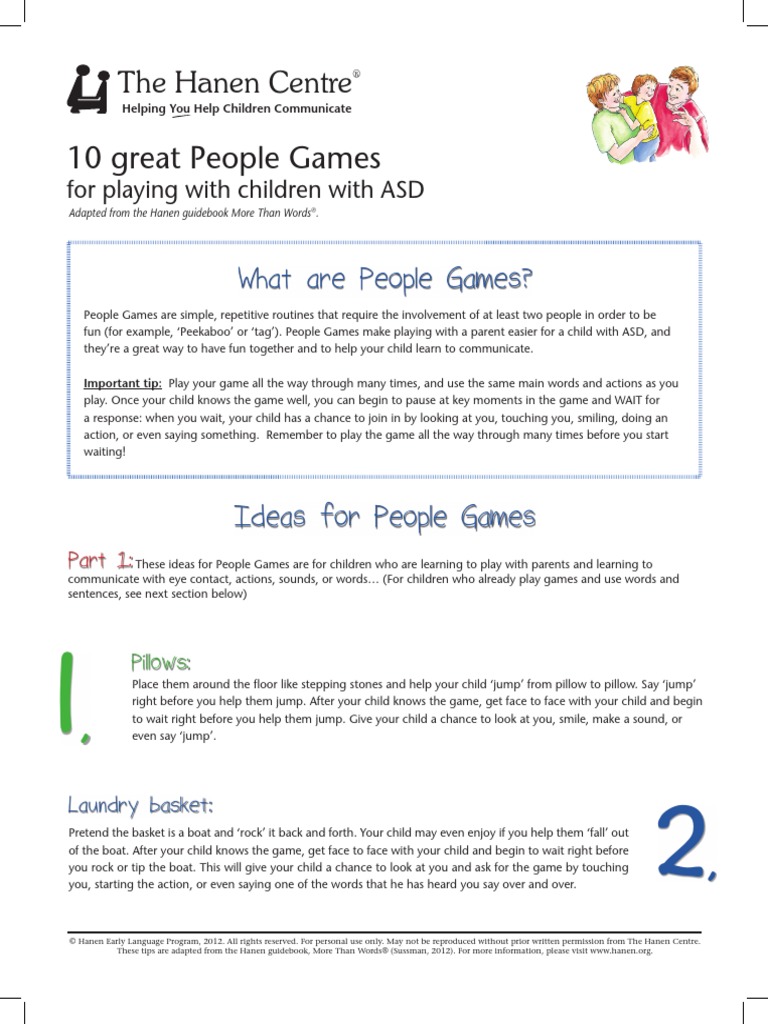 10 People Games (HanenHandout) | PDF | Pillow
