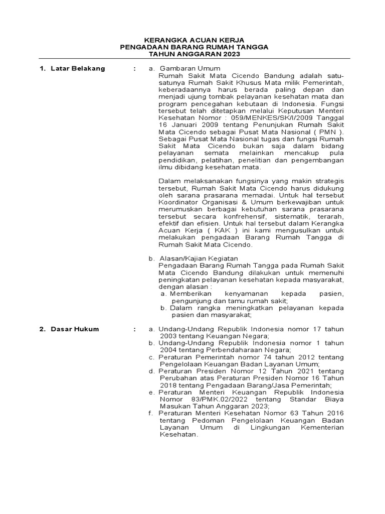 Kak BRT Ta. 2023 | PDF | Pengelolaan Keuangan & Uang