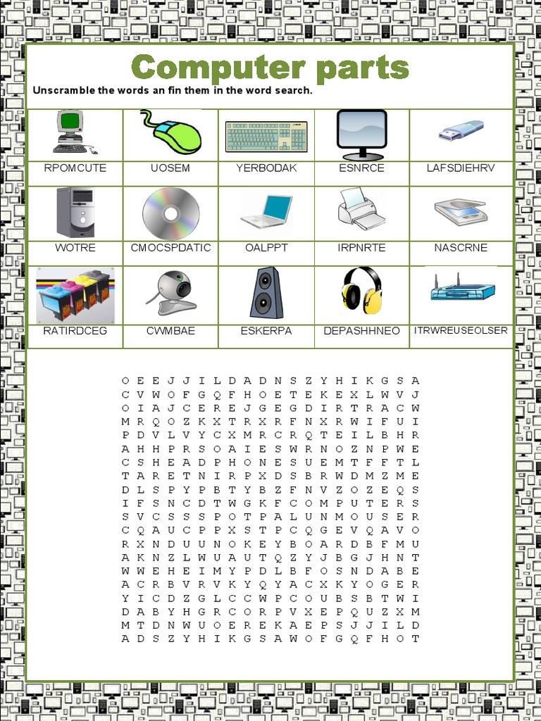 Wordsearch Game About Computer | PDF
