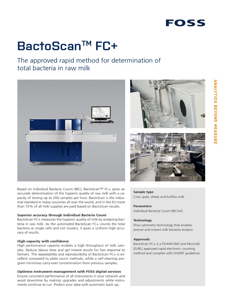 BactoScan Solution Brochure EN | PDF | Milk | Computing