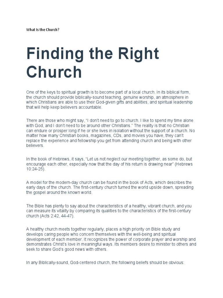 What Is The Church | PDF | Jesus | Christian Church