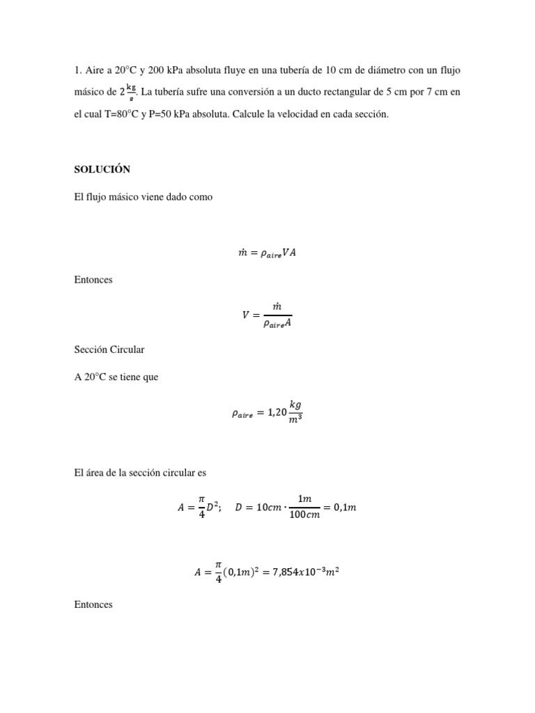 Ejercicios Resueltos Segundo Corte | PDF | Presión | Dinámica (Mecánica)