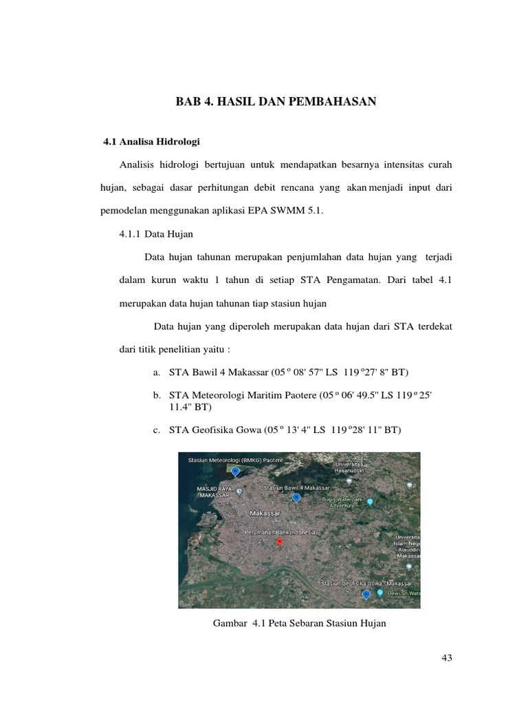 Optimalisasi Saluran Drainase Menggunakan Aplikasi Storm Water Management Model 2 | PDF