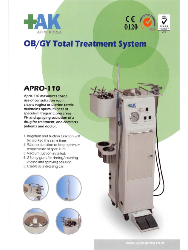Brosur Obgyn Total Treatment System APRO 110 | PDF