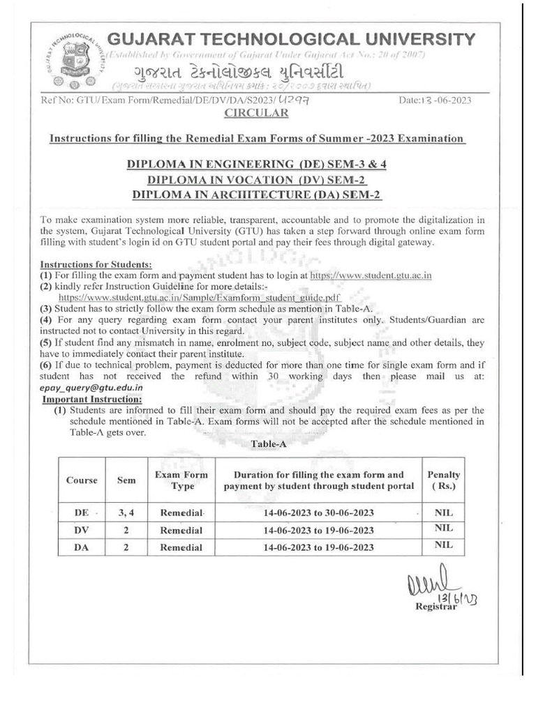 GTU Sem 3 - Sem 4 Remedial | PDF GTU Sem 3 - Sem 4 Remedial | PDF