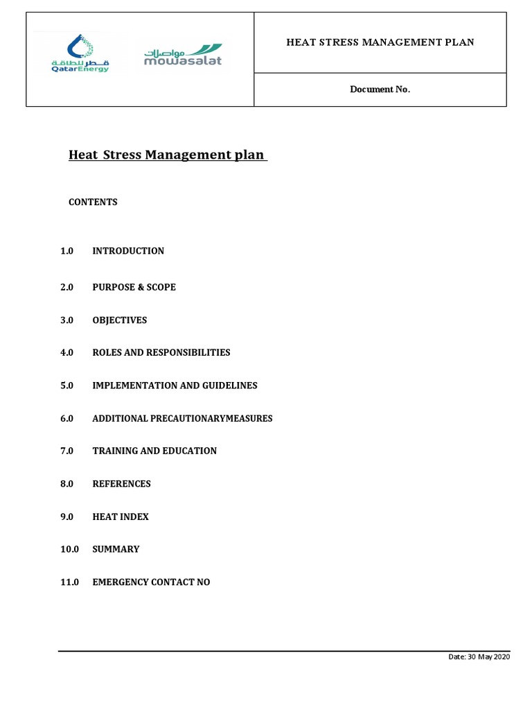 Heat Stress Management | PDF | Hyperthermia | Air Conditioning