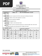 Grade 4 LAS Q3 W3 Science | PDF | Magnet | Force