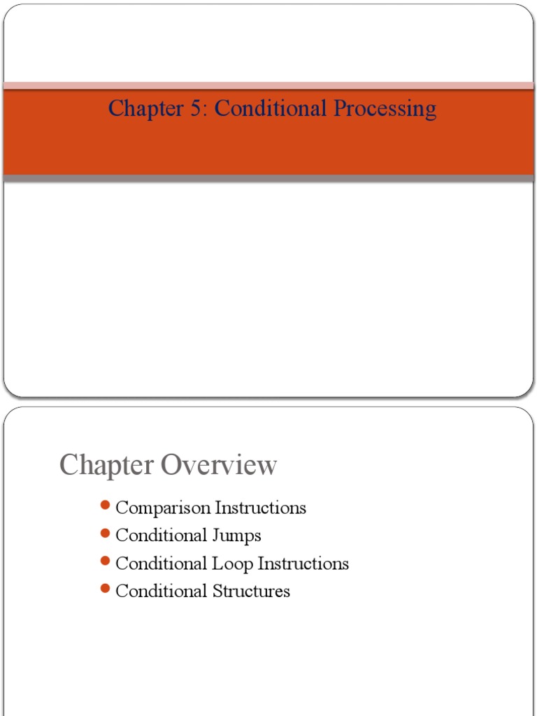 ch5 Presentation | PDF | Control Flow | Assembly Language