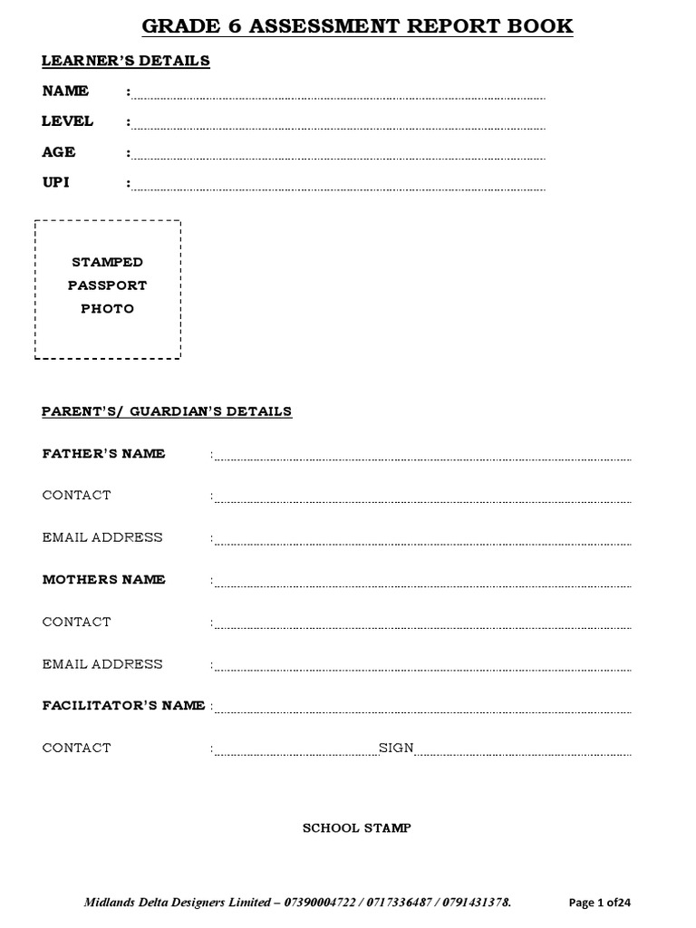 Grade 6 Assessment Report Book | PDF | Jesus | Volleyball