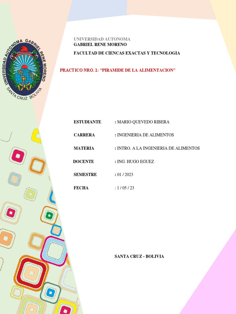 Trabajo Practico Nro 1 Piramide Alimenticia Mario Quevedo Ribera | PDF ...