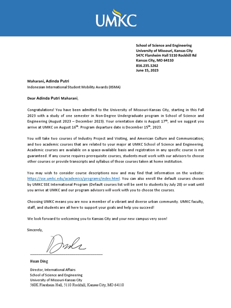 Official Letter Of Acceptance Acceptance Letters 2021 2022 | Solomon