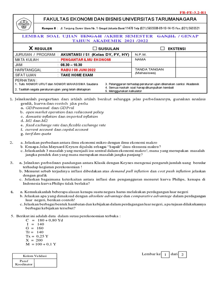 Uas Pie Akt 2022 | PDF