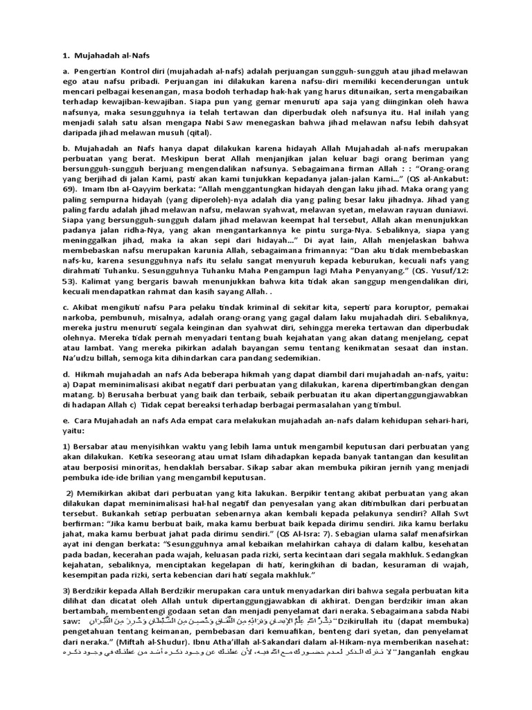 Materi Pengendalian Diri | PDF