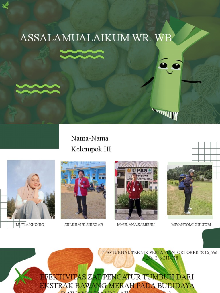 Hijau Imut Sederhana Laporan Kelompok Presentasi | PDF