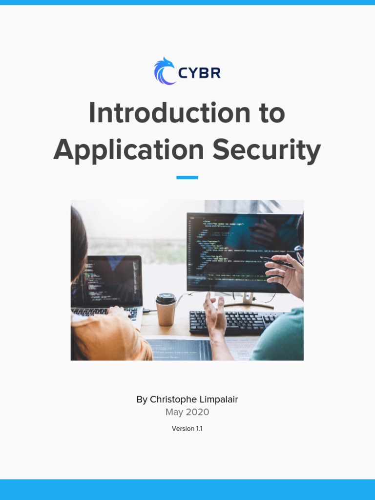 Introduction To Application Security - EBOOK | PDF | Security | Computer Security