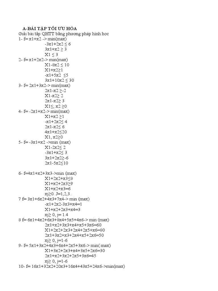 Decuong On TUH - 2022 | PDF