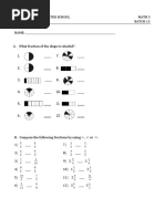 Class 4 Fractions Worksheet | PDF | Mathematics | Division (Mathematics)