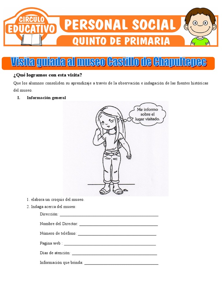 Visita Guiada Al Museo para Quinto de Primaria | PDF