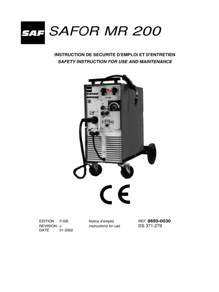Safor MR200 Notice | PDF