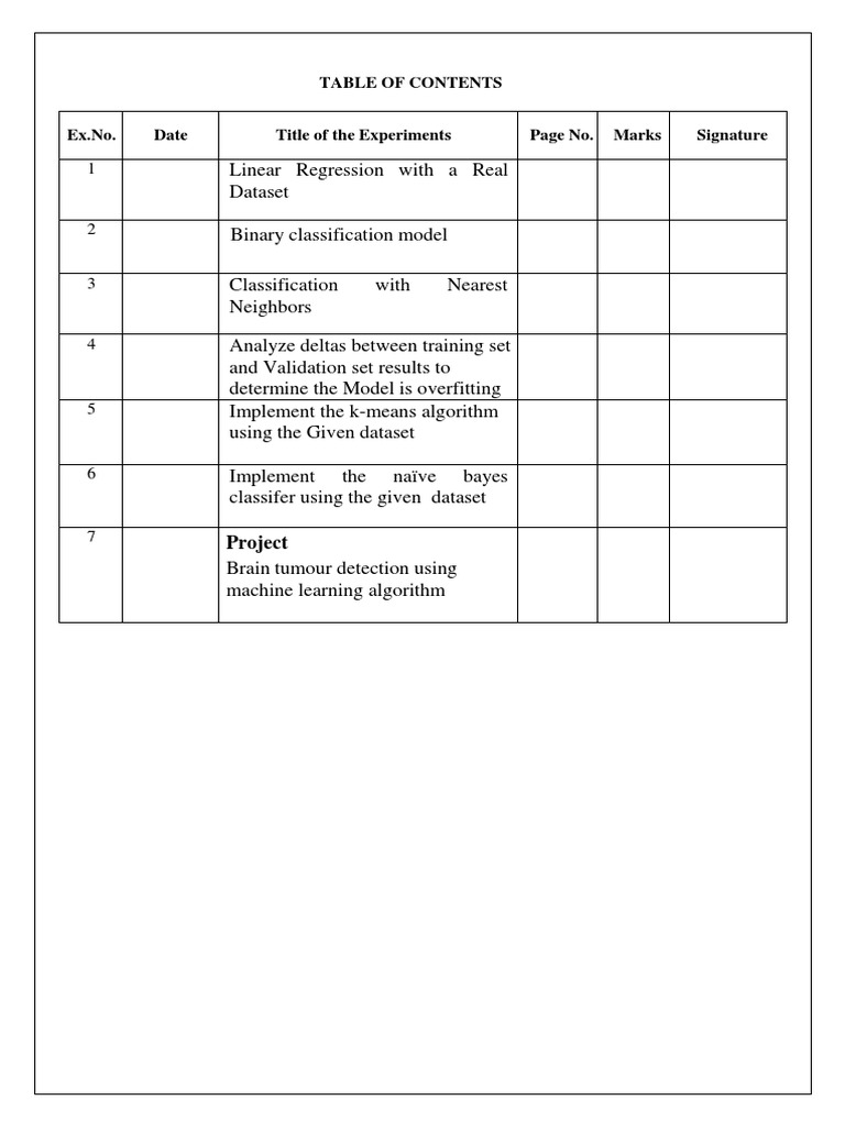 Machine Learning Experiments Guide | PDF | Engineering | Artificial Neural Network