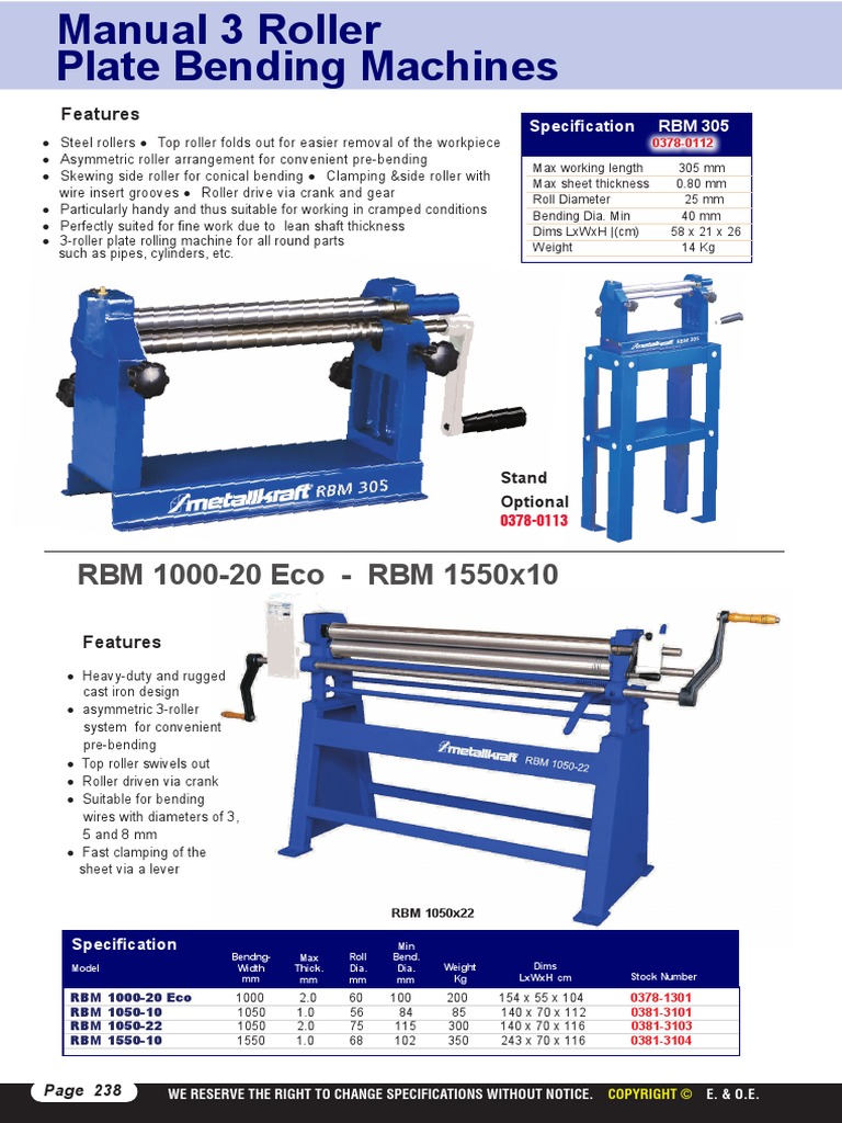 Manual 3 Roller Plate Bending Machines | PDF | Home & Garden | Computers