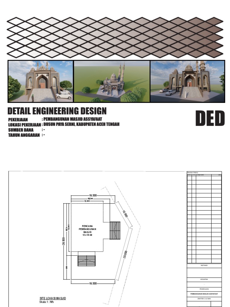 3D Dan Gambar Masjid Assyafaat | PDF