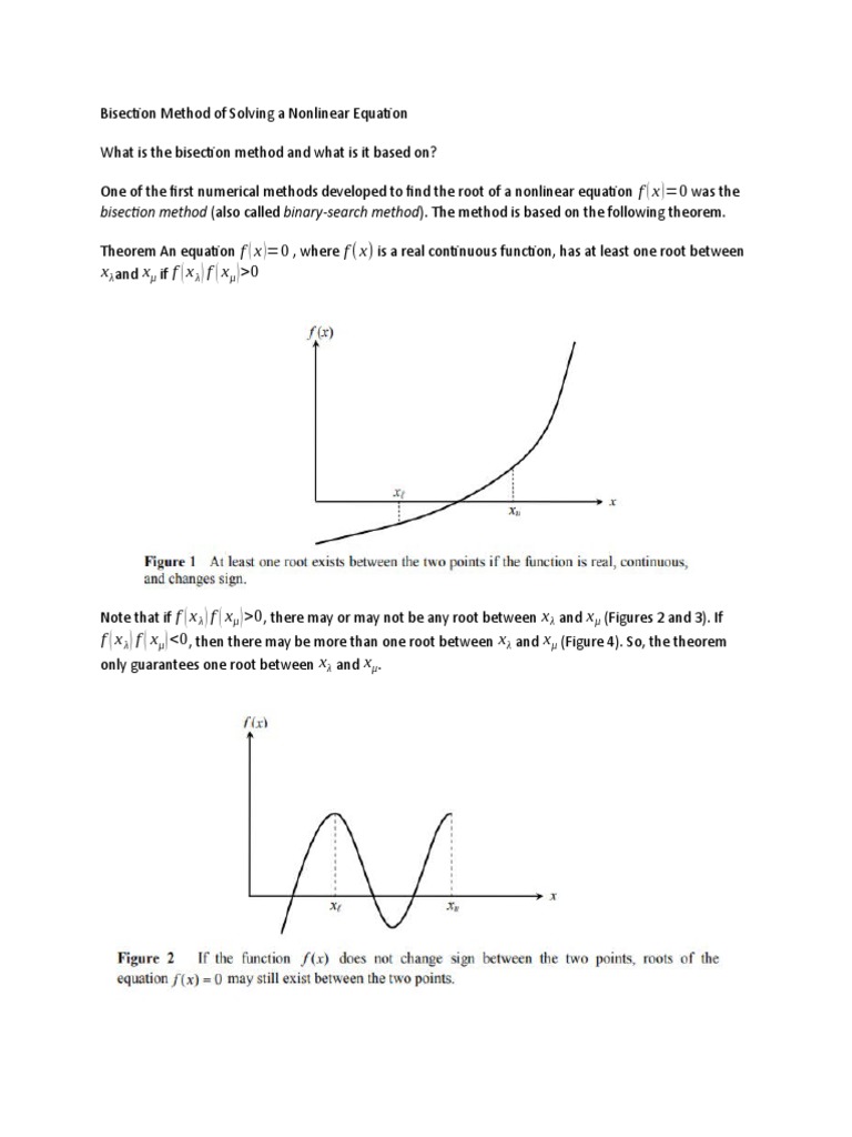 Module 5 Bisection Method of Solving A Nonlinear Equation | Download ... Module 5 Bisection Method of Solving A Nonlinear Equation | Download ...