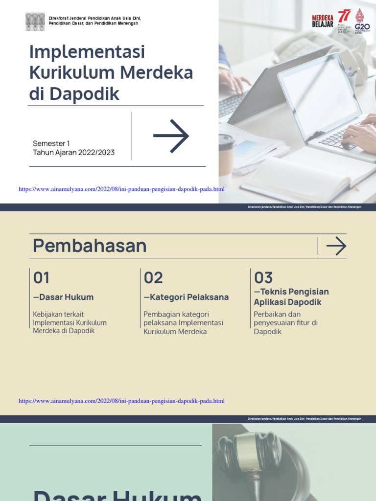 Implementasi Kurikulum Merdeka Di Dapodik Versi 2024 | PDF