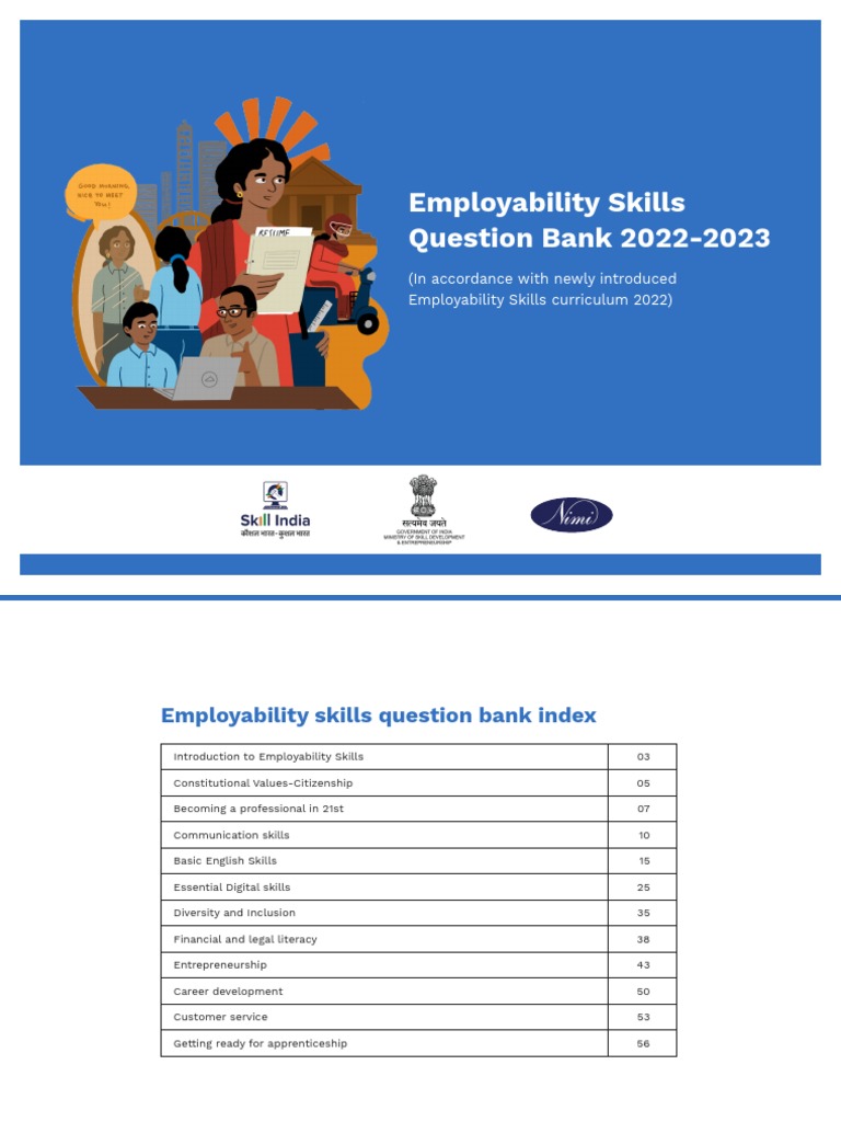 Employability Skills 2022 - 1st Year | PDF | Communication | Nonverbal Communication