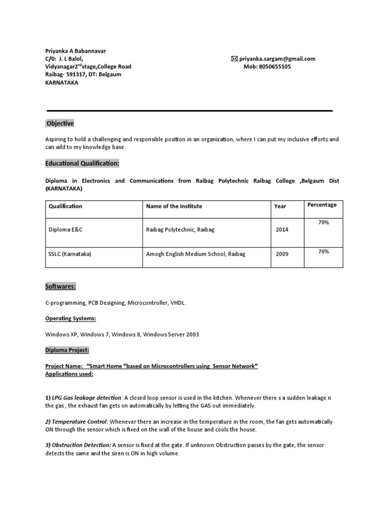 Priyanka Resume | PDF | Software | Computing