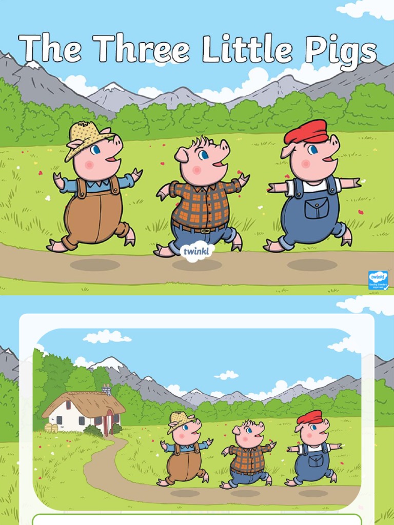 Yr1 the Three LIttle Pigs Story PowerPoint | PDF