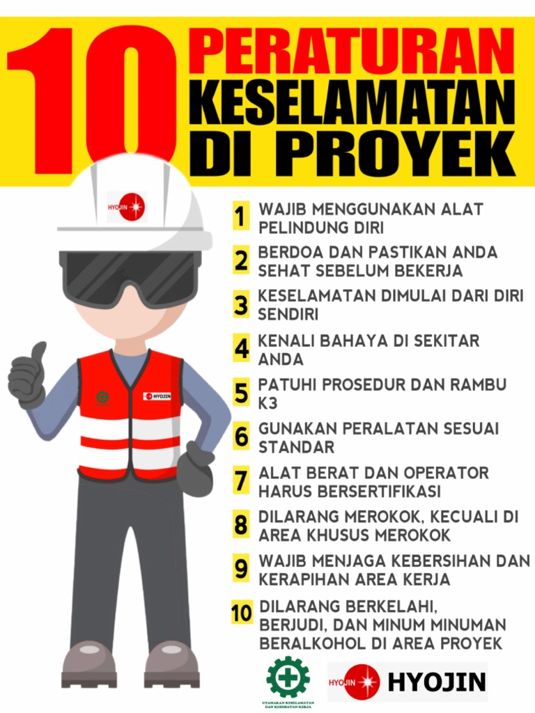 Poster 10 Peraturan Keselamatan Kerja | PDF