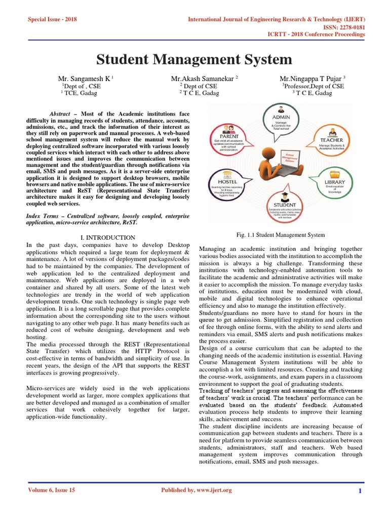 Student Management System IJERTCONV6IS15047 | PDF | World Wide Web ...