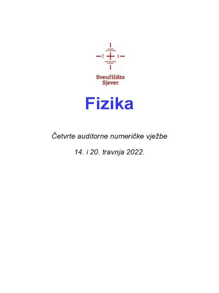 Cetvrte Auditorne Vjezbe | PDF