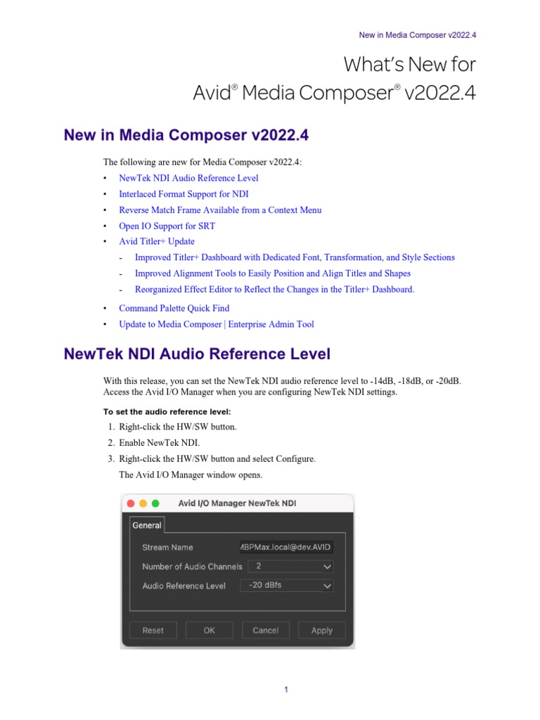 WhatsNew MediaComposer v22.4 | PDF | Codec | Copyright