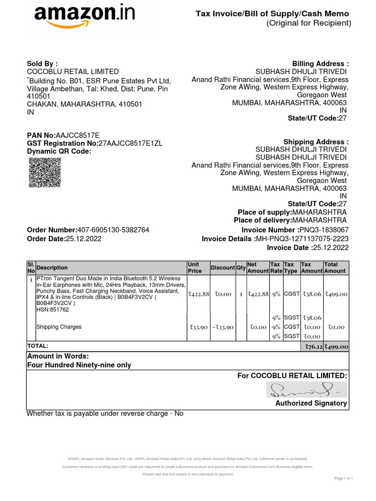 Invoice | PDF | Invoice | Taxation