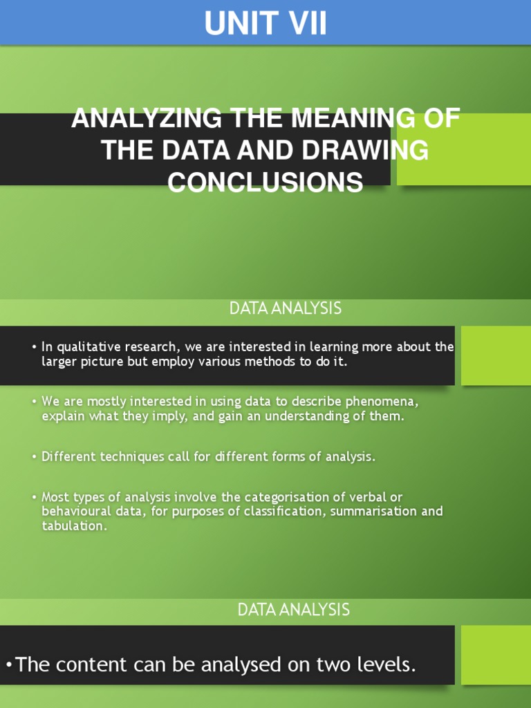 Analyzing Qualitative Data Methods | PDF | Qualitative Research ...