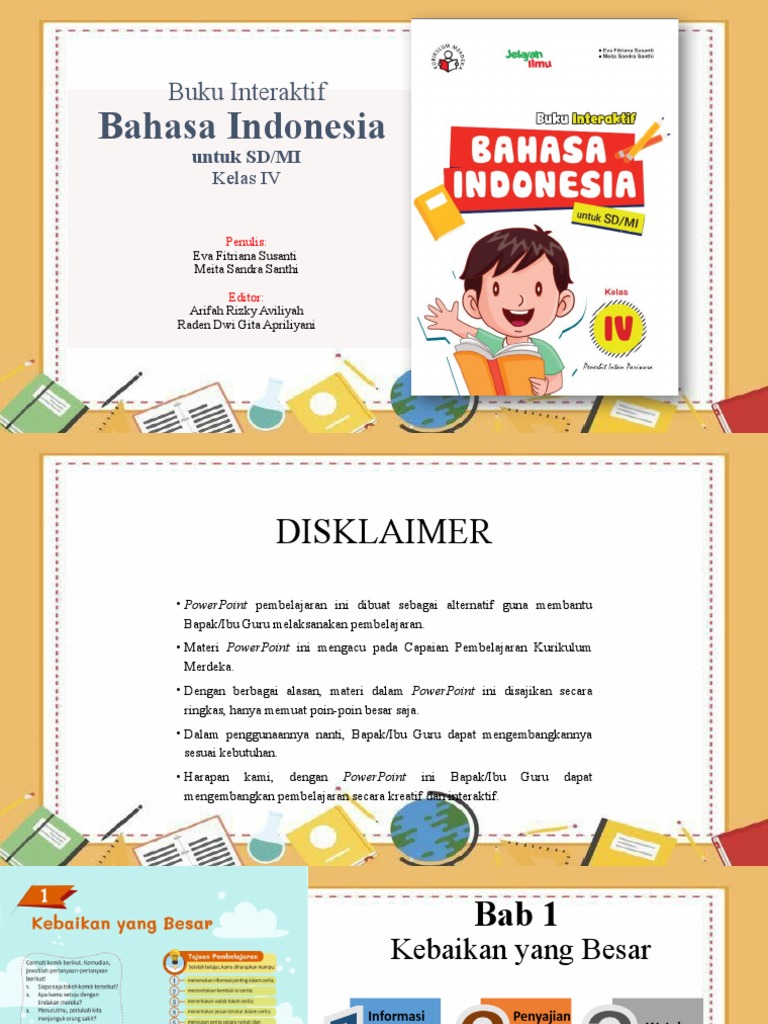 Materi Ajara - ppt.BINDO - kelasIV.bab1 | PDF | Fiksi Umum