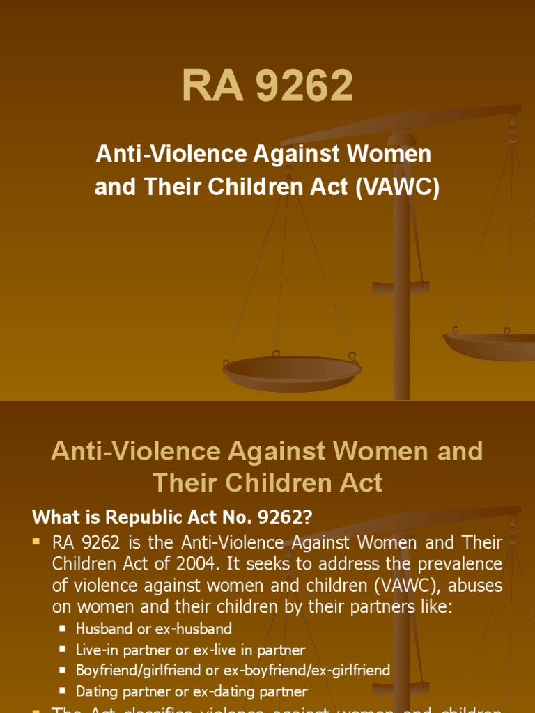 Ra 9262 | PDF | Psychological Abuse | Violence