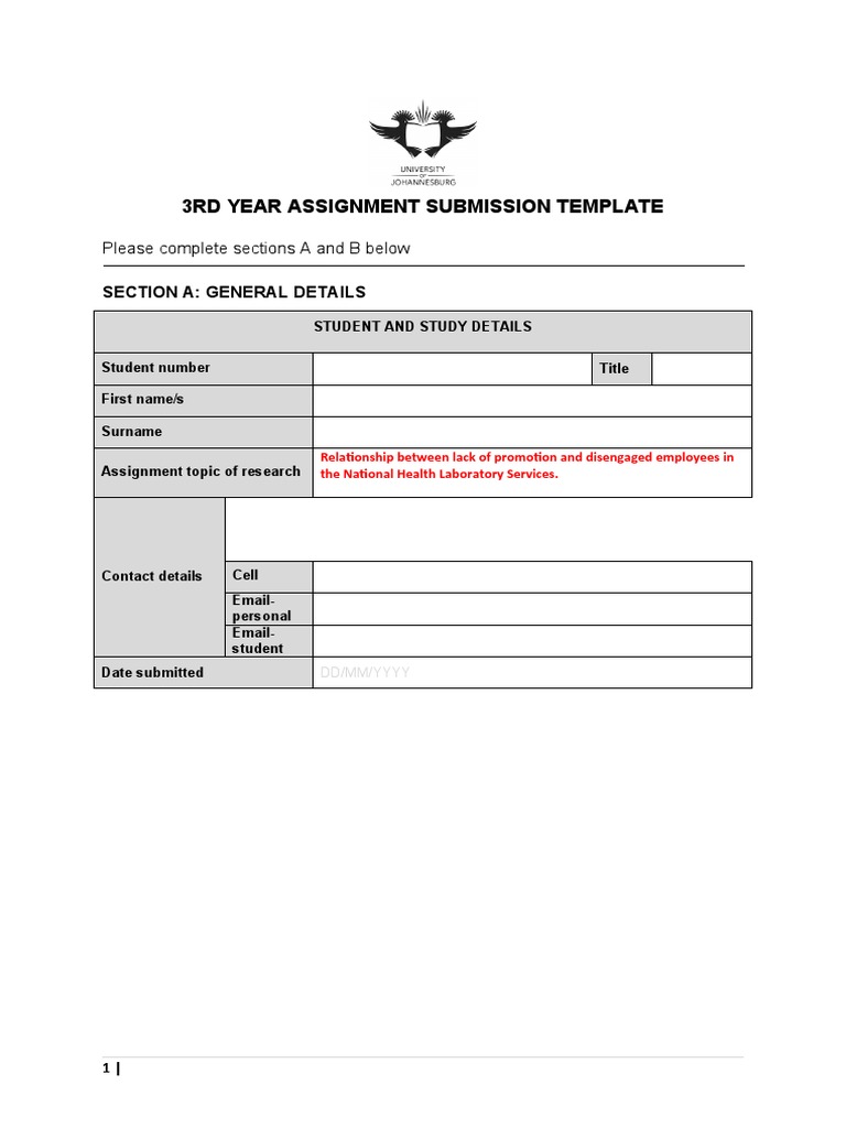 3RD Year Assignment Submission Template - 2023 | PDF | Sampling (Statistics) | Statistics