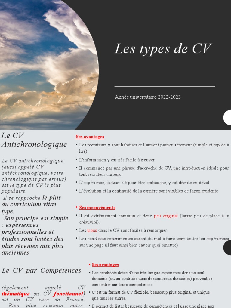 Types de cv2023 | PDF