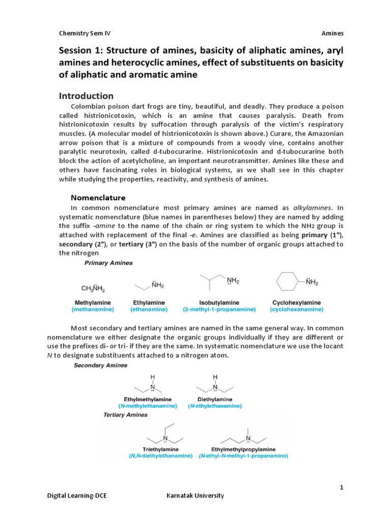 Amines S-1 | PDF | Amine | Ammonium