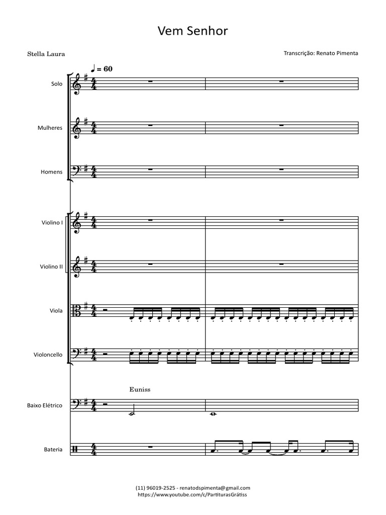 Vem Senhor - Stella - Partitura Completa | PDF