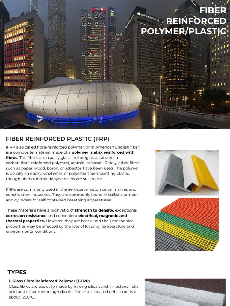 FRP - Fibre Reinforced Plastic | Download Free PDF | Fibre Reinforced ...
