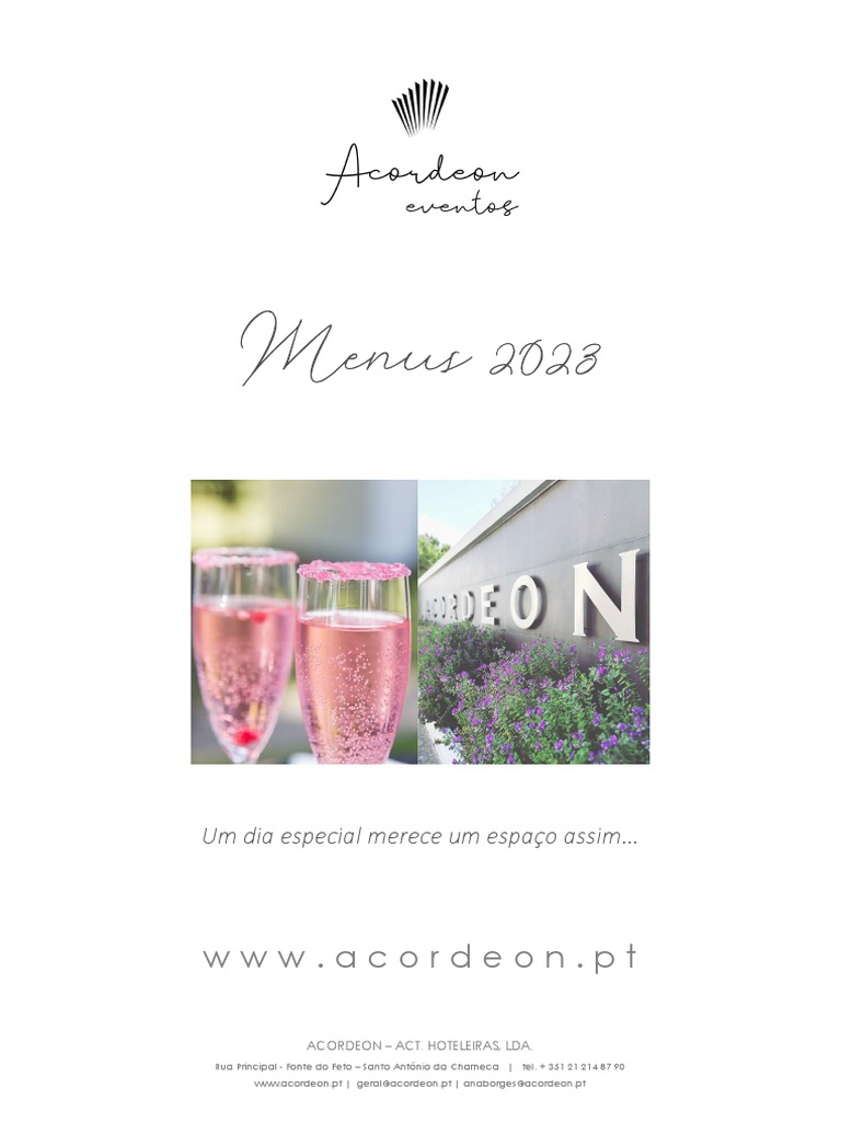 ACORDEON Menus 2023 | PDF