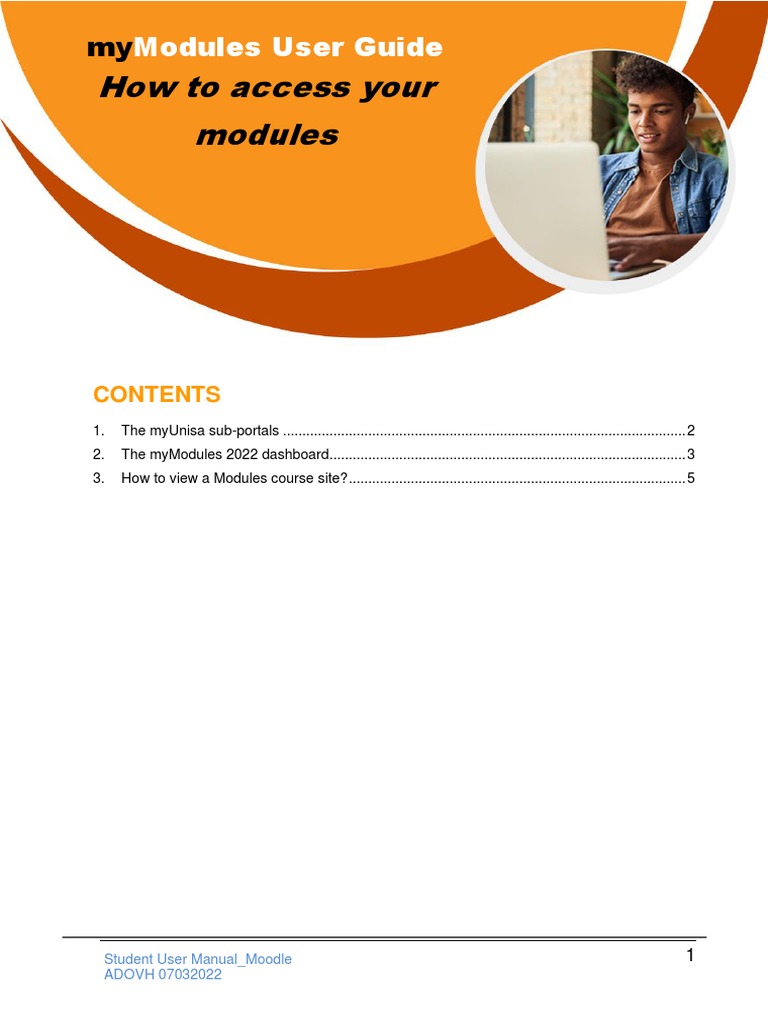 How To Access Your Mymodules | PDF | Menu (Computing) | Page Layout