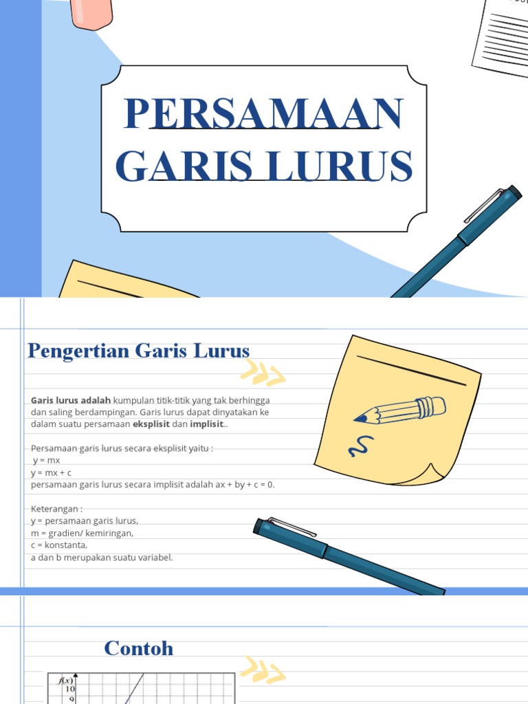 Persamaan Garis Lurus | PDF