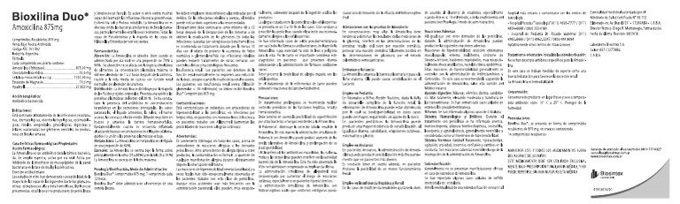 Prospecto Web Prospecto Bioxilina 875 | PDF